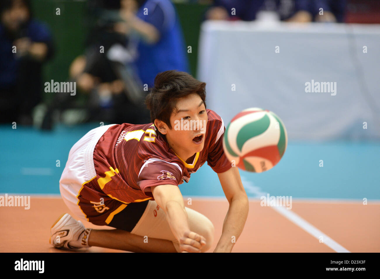 Saitama, Japan. 13th January 2013. Yuki Ishikawa (Seijoh Hight School ...