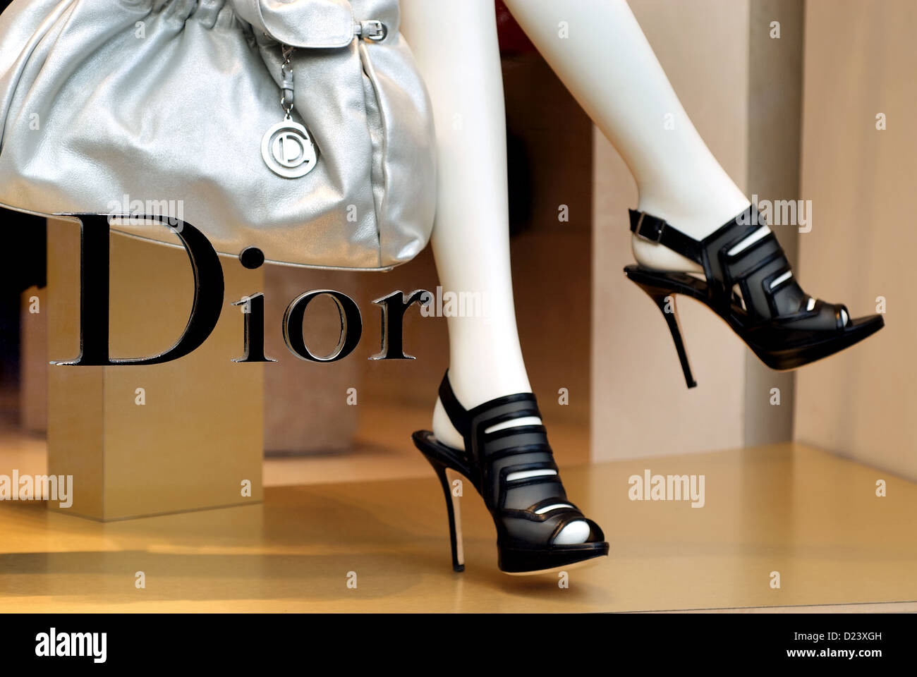 Rome, Italy, showcase for Dior Stock Photo - Alamy