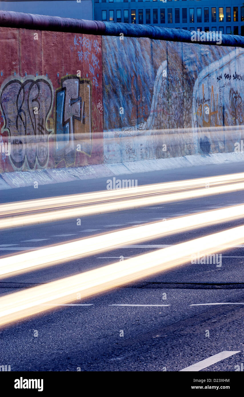 Berlin, Germany, the Berlin Wall at the East Side Gallery Stock Photo ...