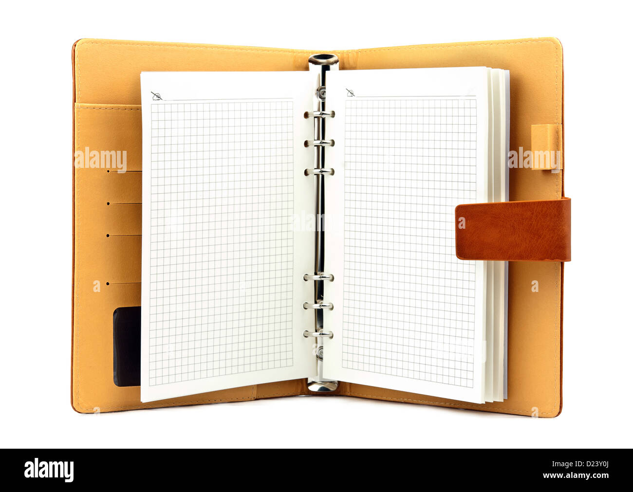 opened notebook is isolated on white Stock Photo - Alamy