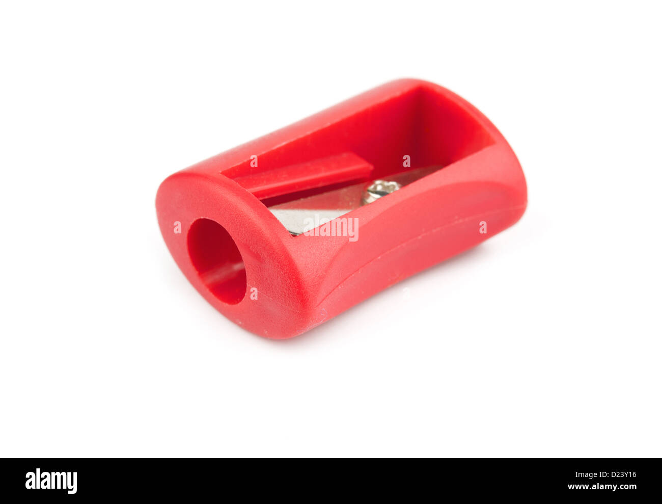 a red sharpener for pencils Stock Photo - Alamy