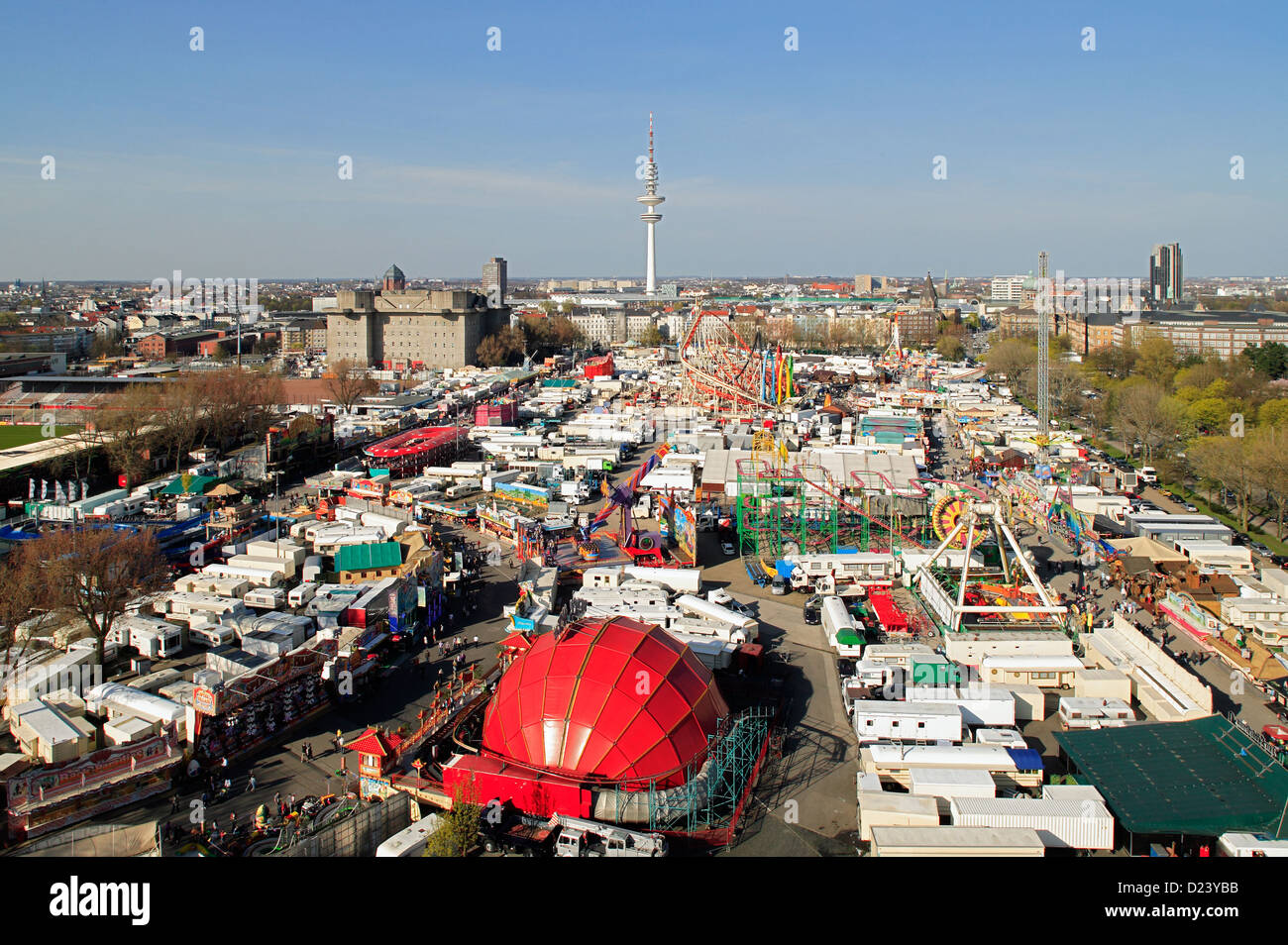 Hamburg, Germany, overview of the Hamburg Cathedral Stock Photo - Alamy