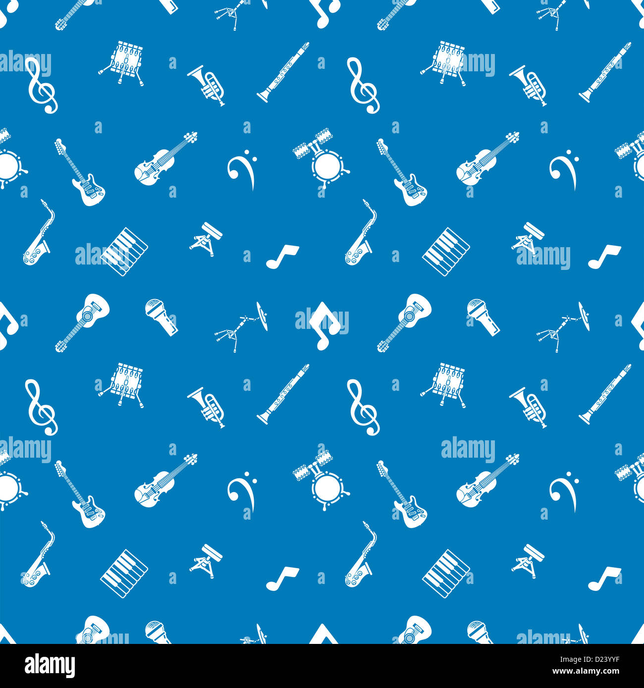 A repeating seamless music background tile texture with lots of ...