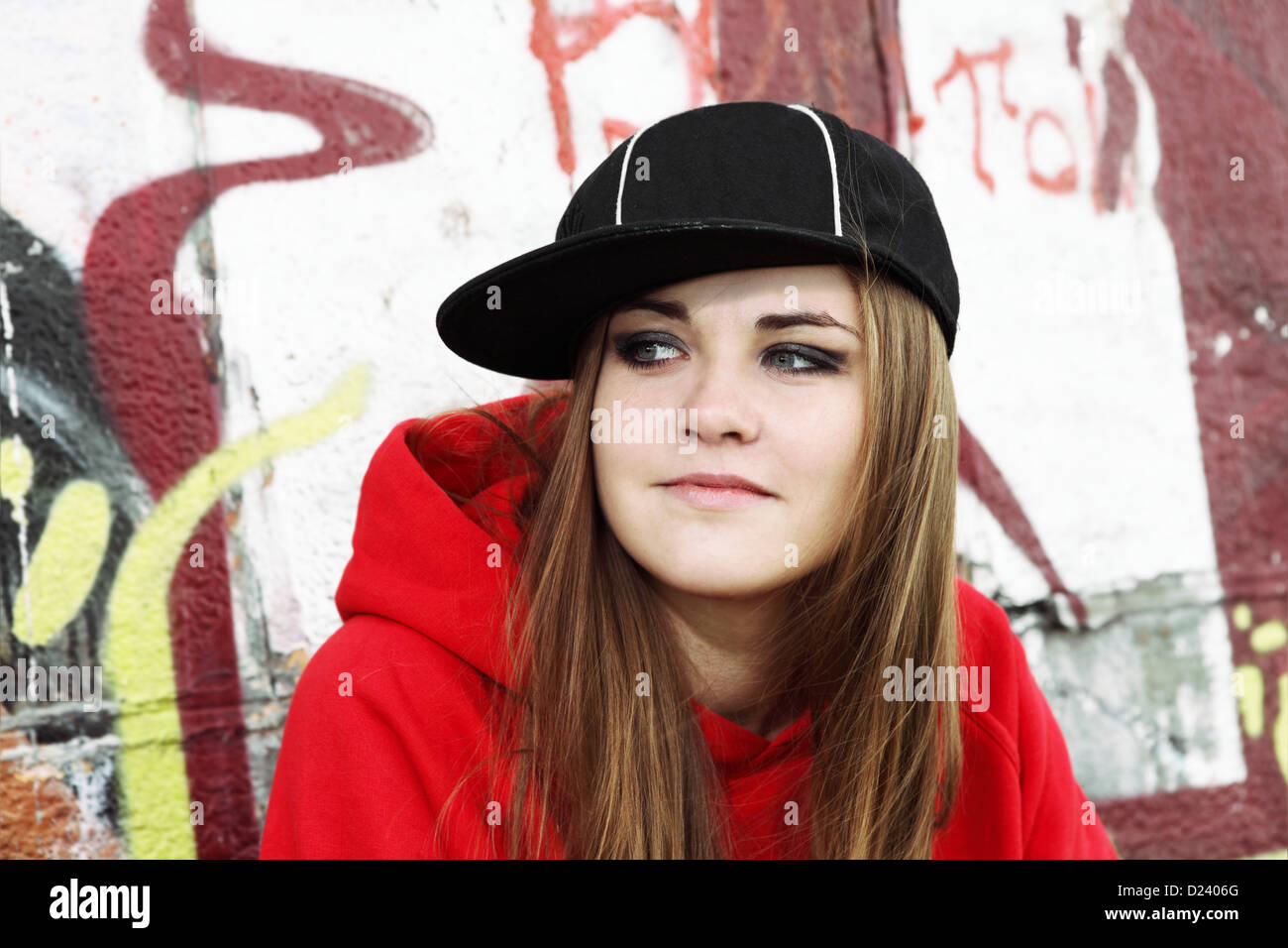 Urban Teenager Young Woman Stock Photo - Alamy