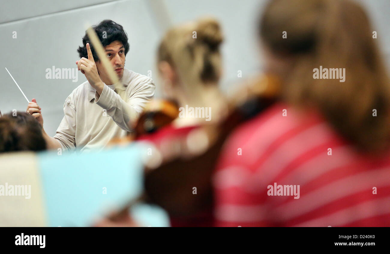 Principle conductor of Dresden's philharmonic orchestra Michael ...