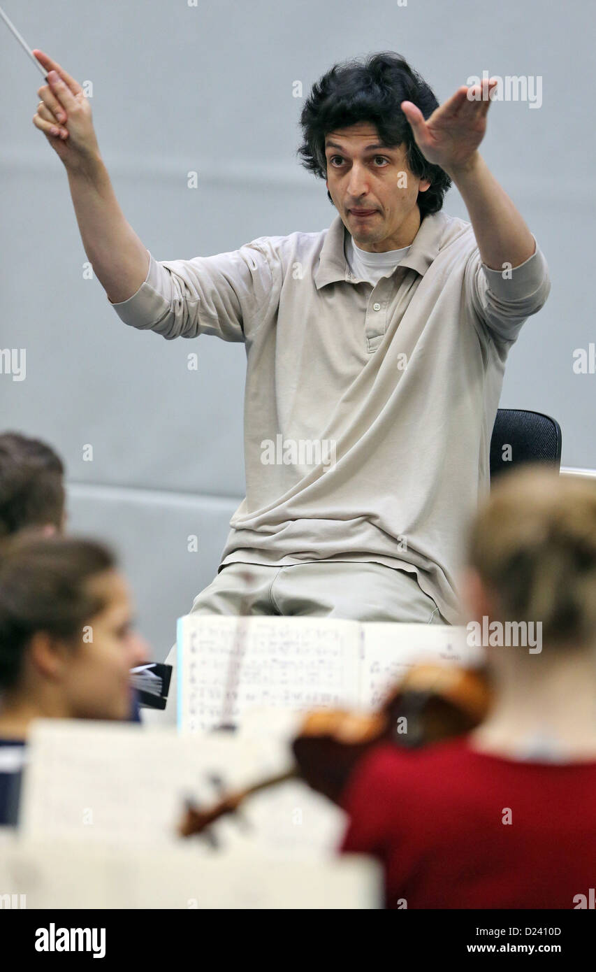 Principle conductor of Dresden's philharmonic orchestra Michael ...