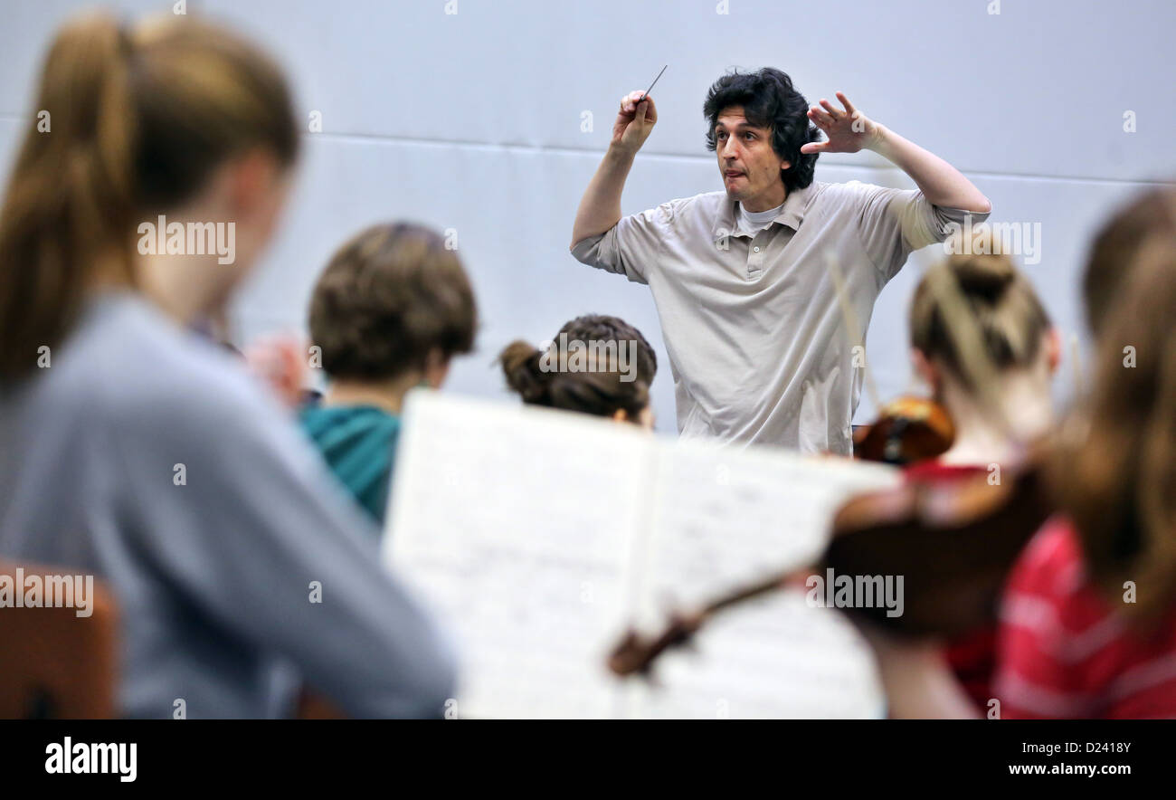 Principle conductor of Dresden's philharmonic orchestra Michael ...