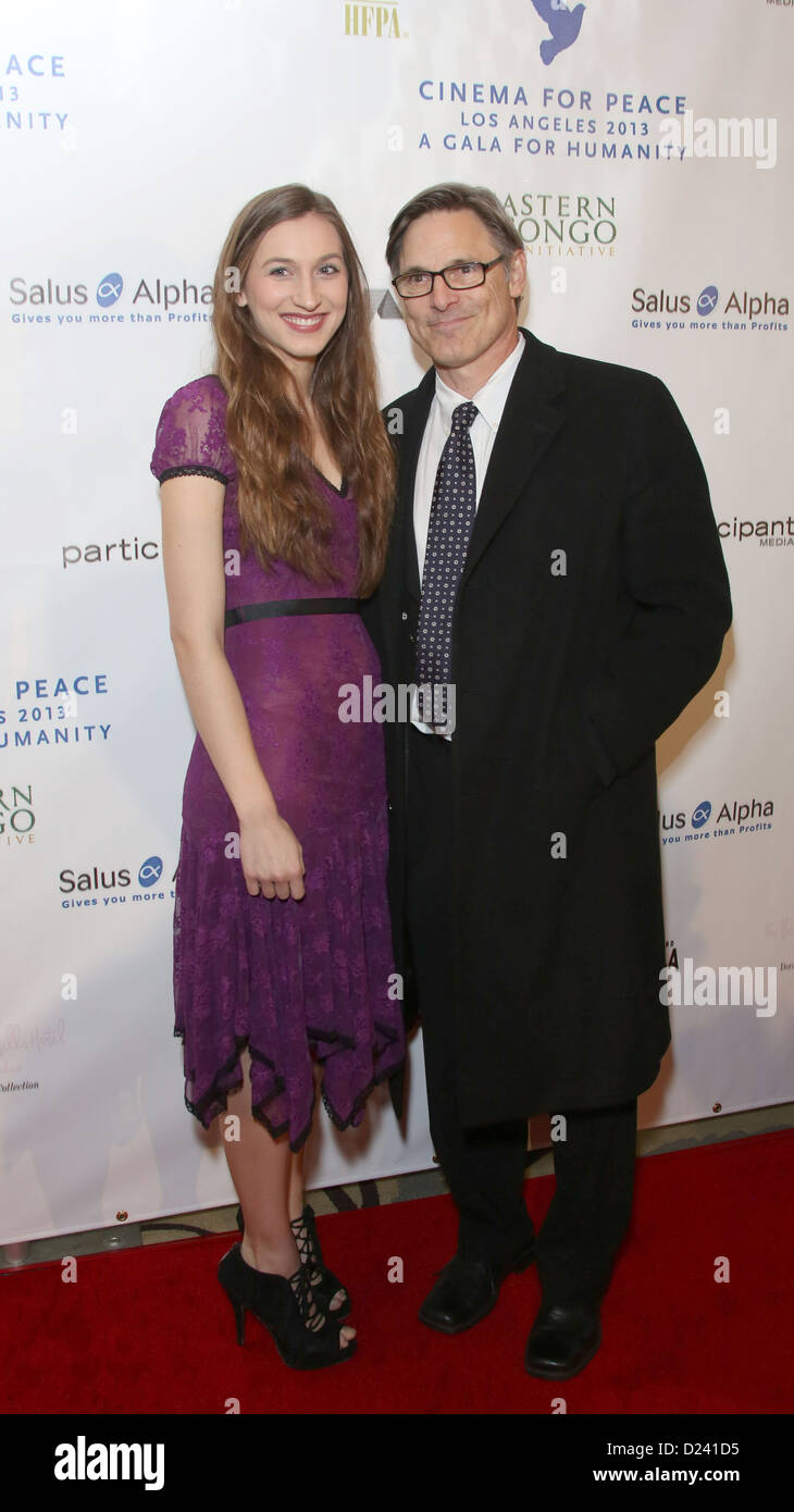 Actors Elizabeth Guest and father Nicholas Guest arrive at the Cinema ...