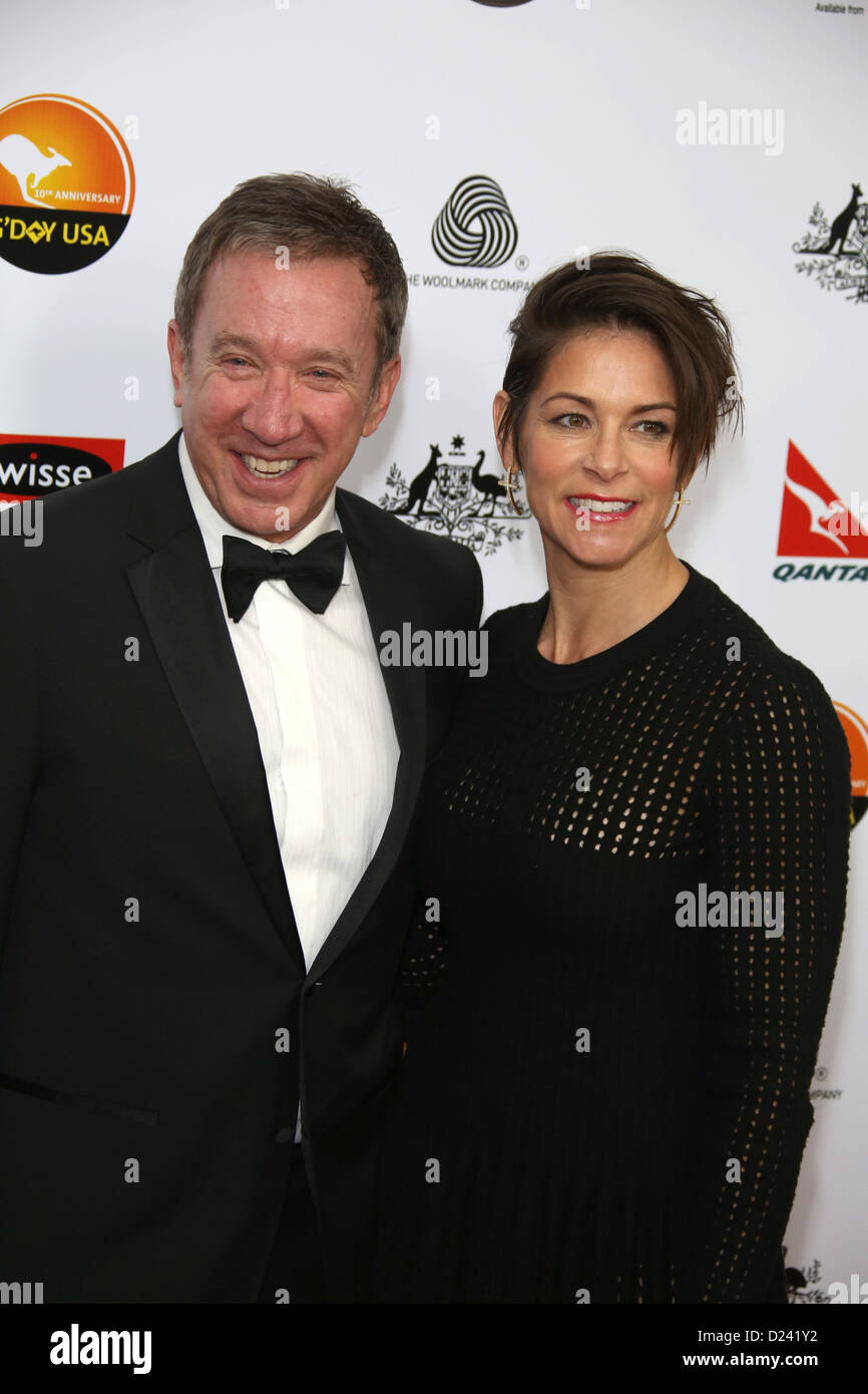 Actor Tim Allen and Jane Hajduk attend the G'Day USA Los Angeles Black ...