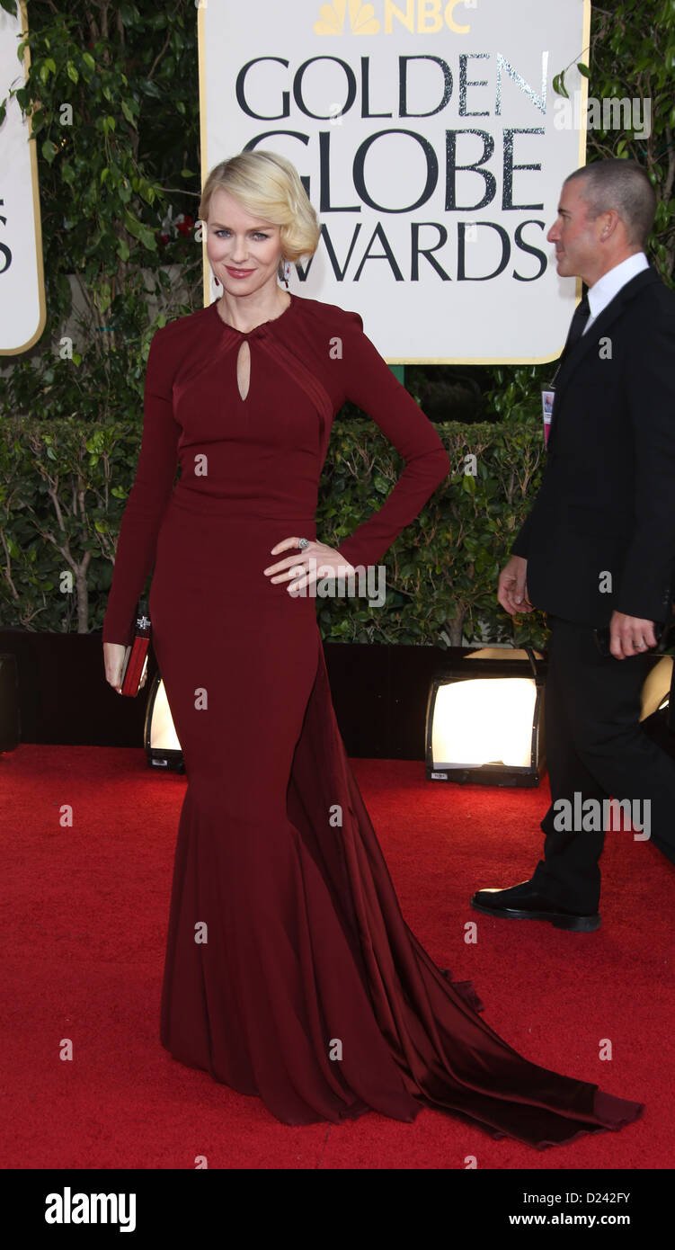 Actress Naomi Watts arrives at the 70th Annual Golden Globe Awards ...
