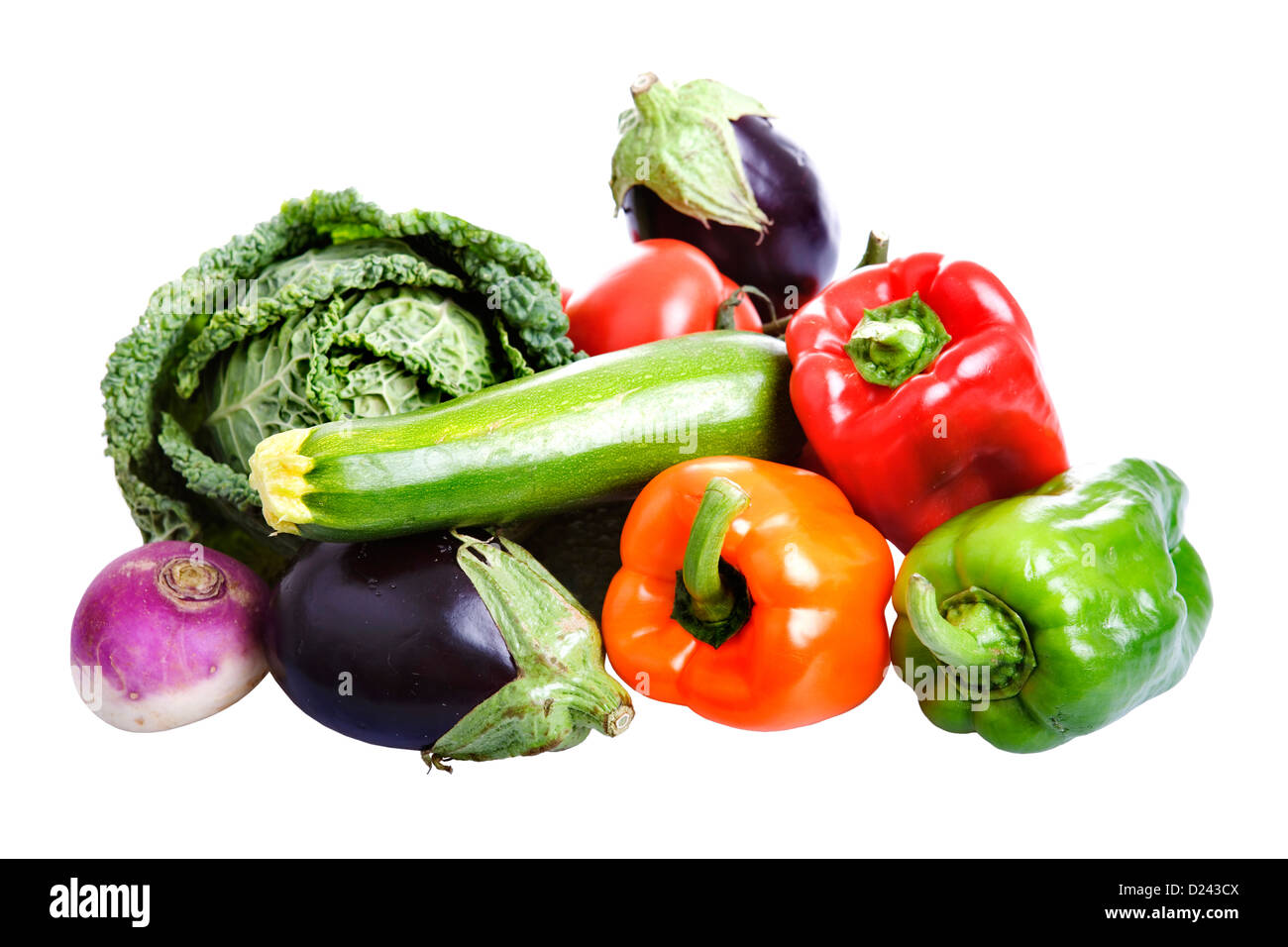 set of vegetables, isolated on white Stock Photo - Alamy