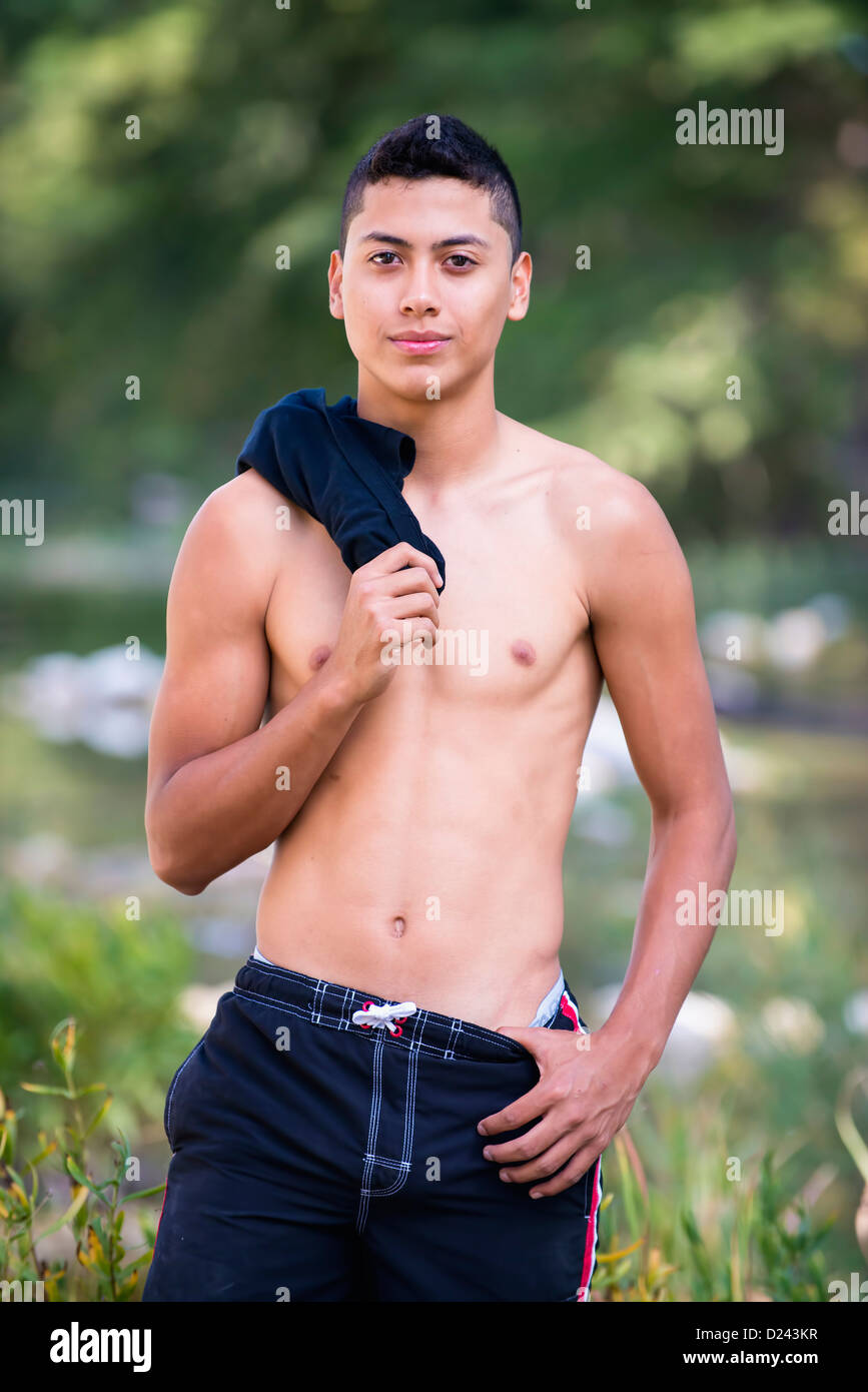 USA, Texas, Portrait of teenage boy Stock Photo - Alamy