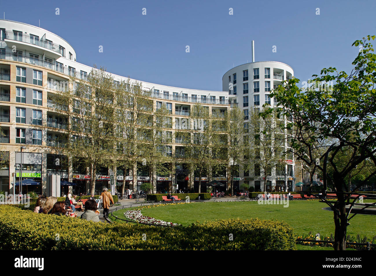 Berlin, Germany, residential buildings at the Prague court Stock Photo ...