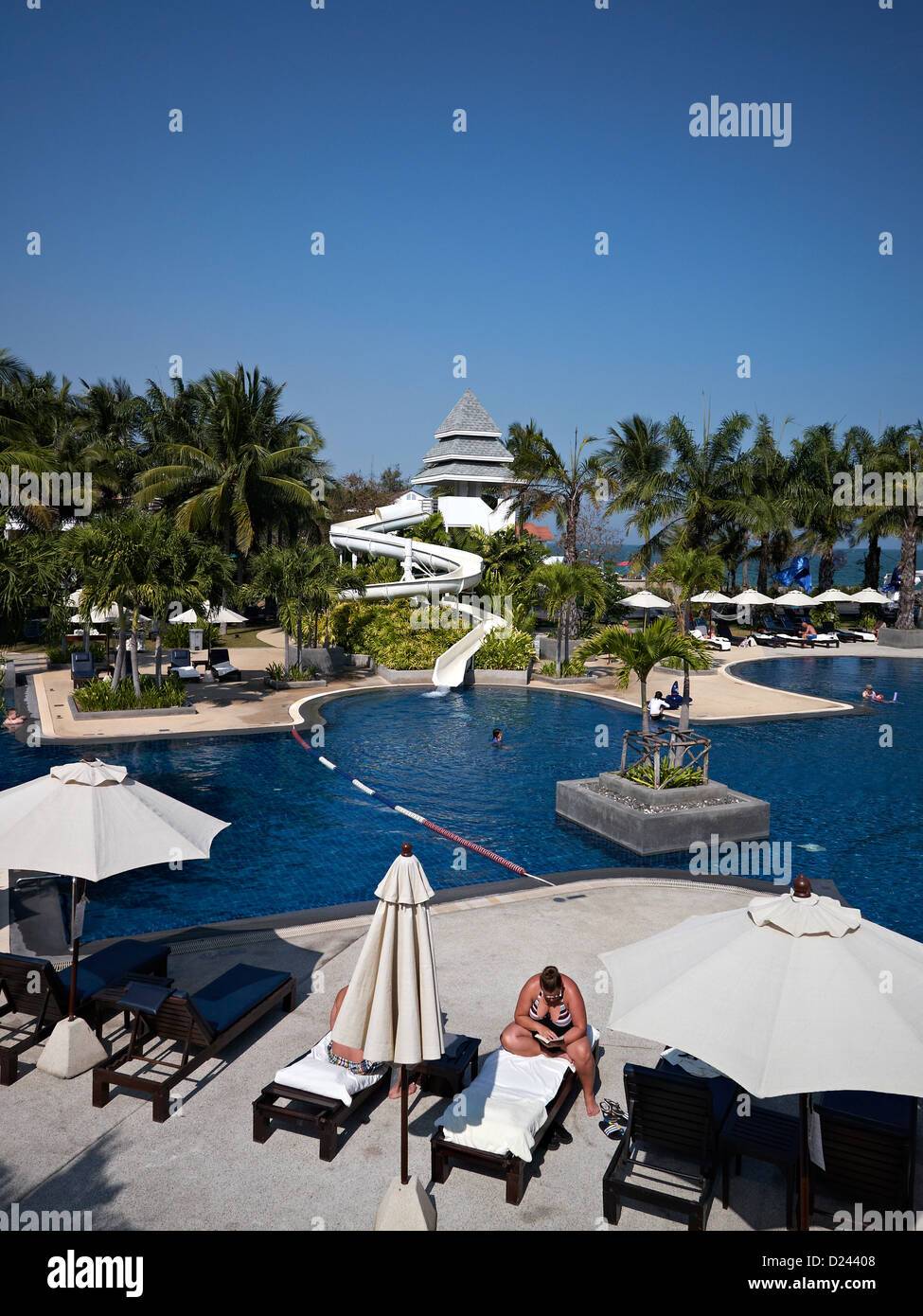 Chute swimming pool hi-res stock photography and images - Alamy