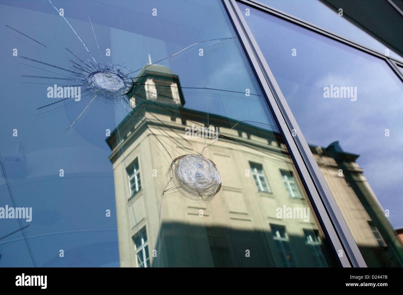 Berlin germany broken window pane hi-res stock photography and images ...