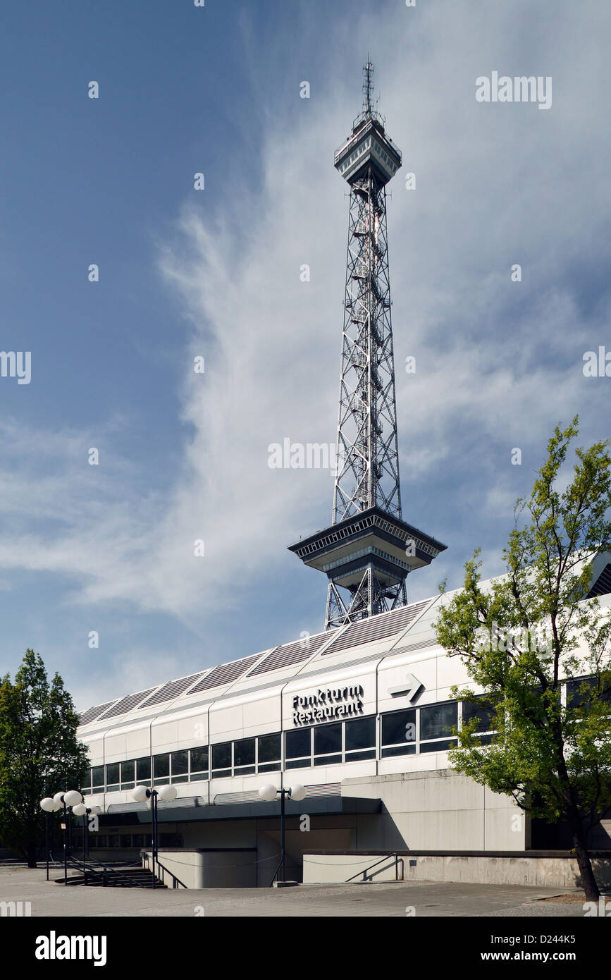 Berlin, Germany, Convention Center and Berlin Radio Tower Stock Photo ...