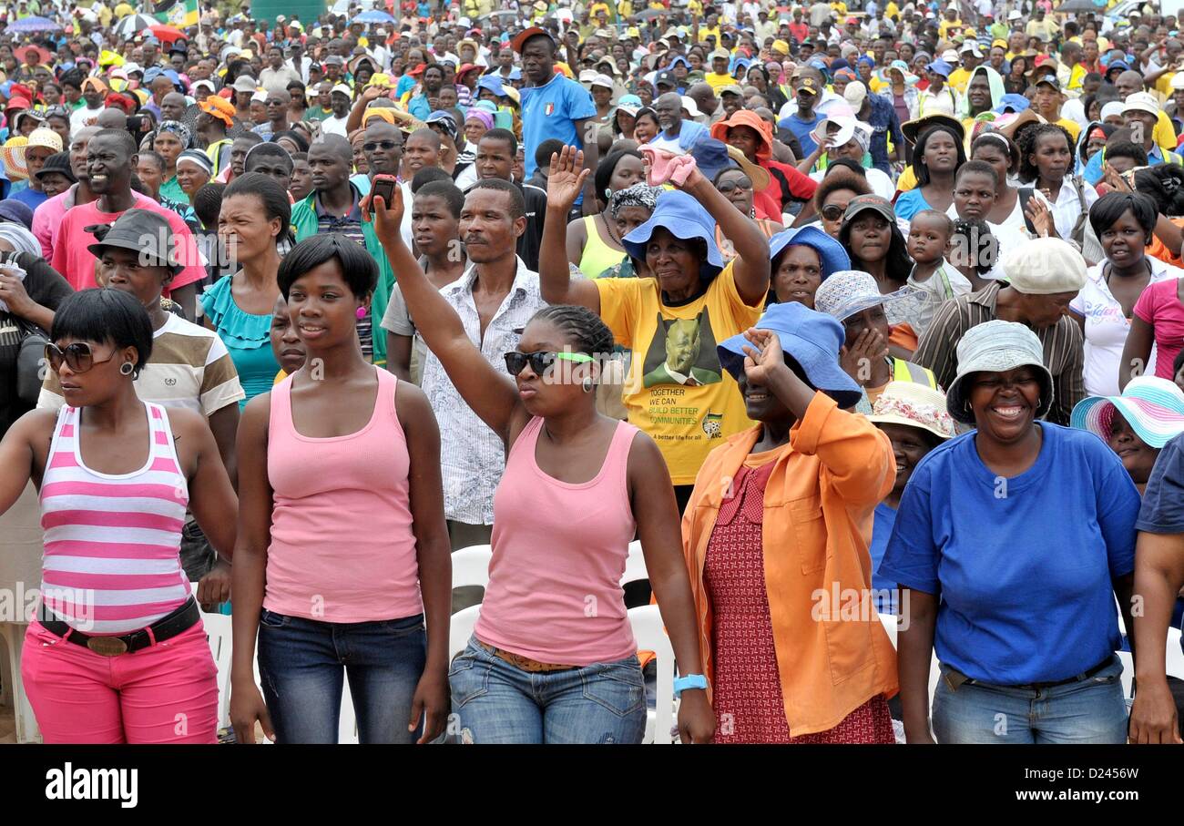 PIETERMARITZBURG, SOUTH AFRICA: Youth at the ANC rally in Mthewalume on ...