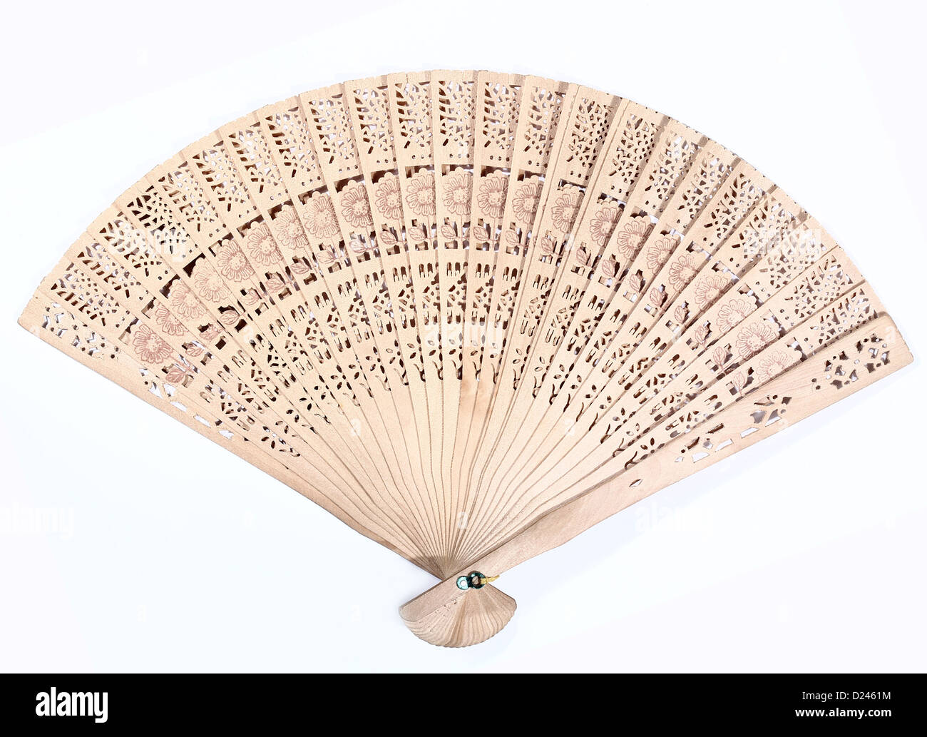 Wooden fan ornament Cut Out Stock Images & Pictures - Alamy