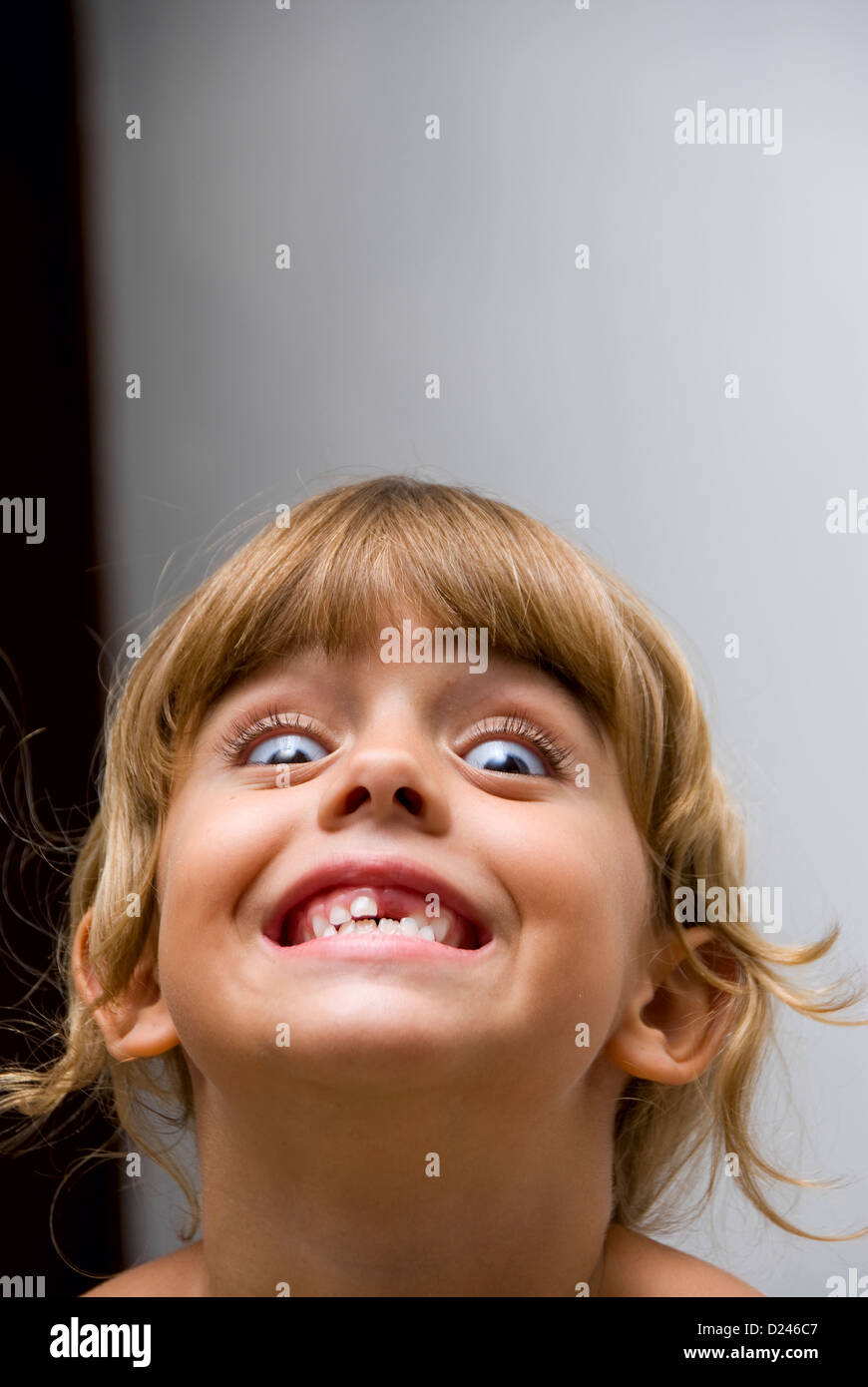 toothless girl portrait Stock Photo - Alamy