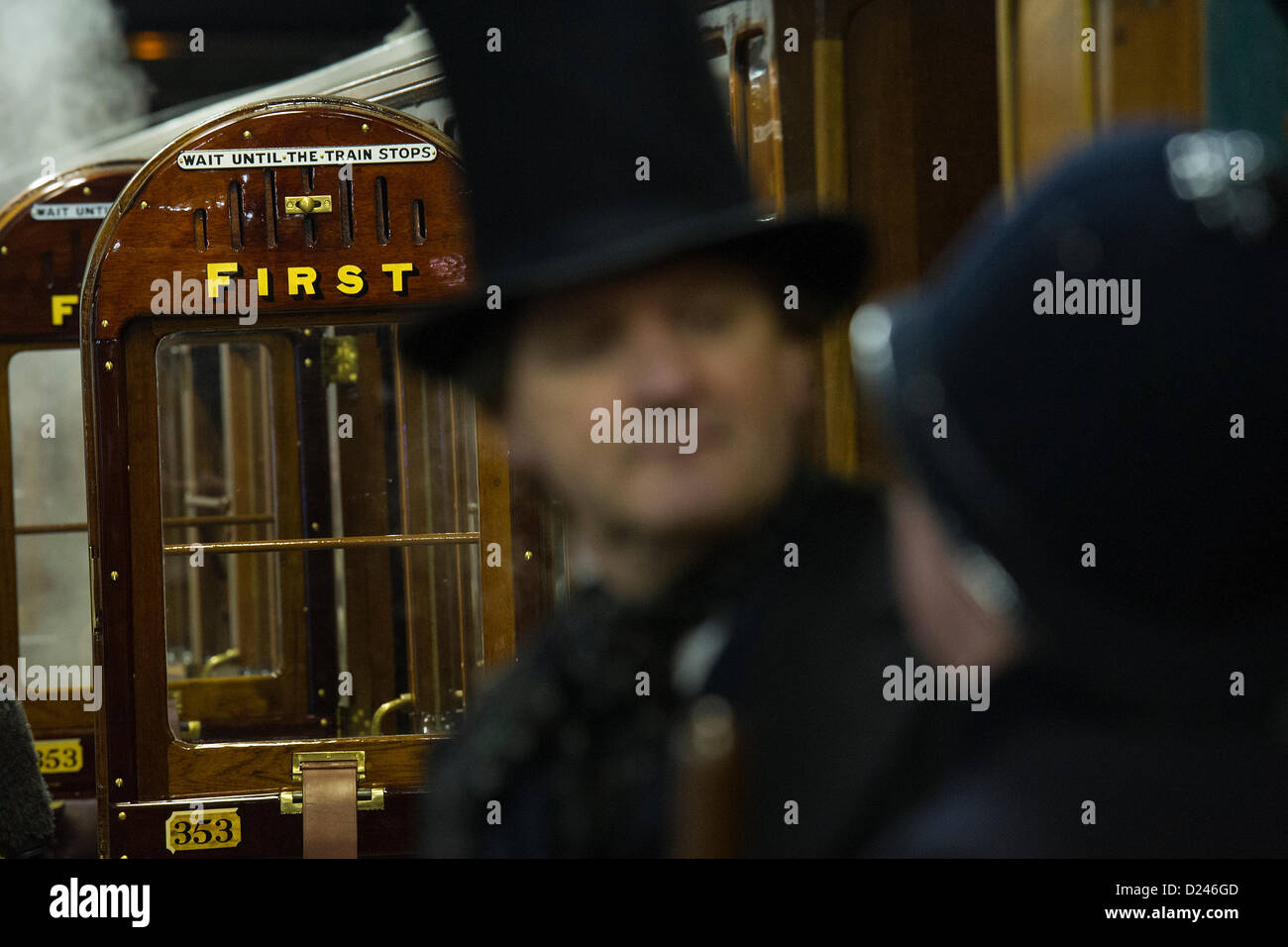 Victorian london underground carriages hi-res stock photography and ...