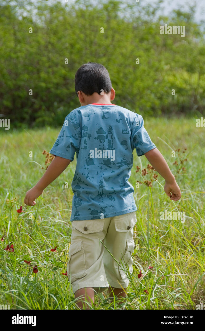 boy walking back view Stock Photo - Alamy