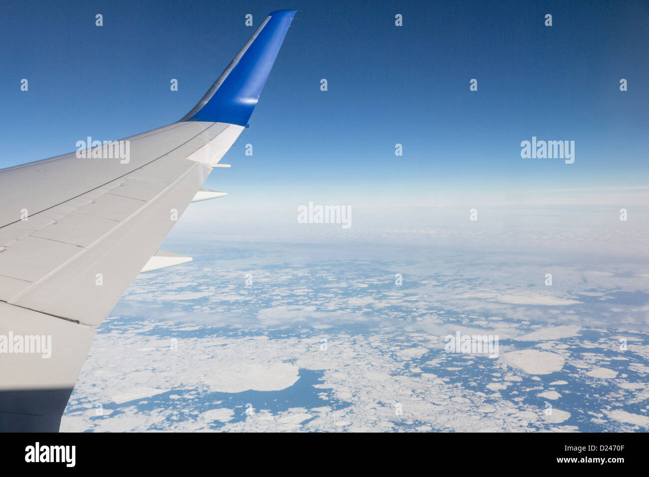 Greenland, Flight over ice Stock Photo - Alamy