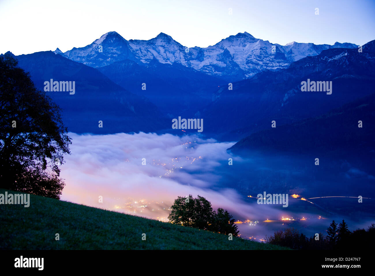 Jungfrau Eiger Monch Mountains High Resolution Stock Photography and ...
