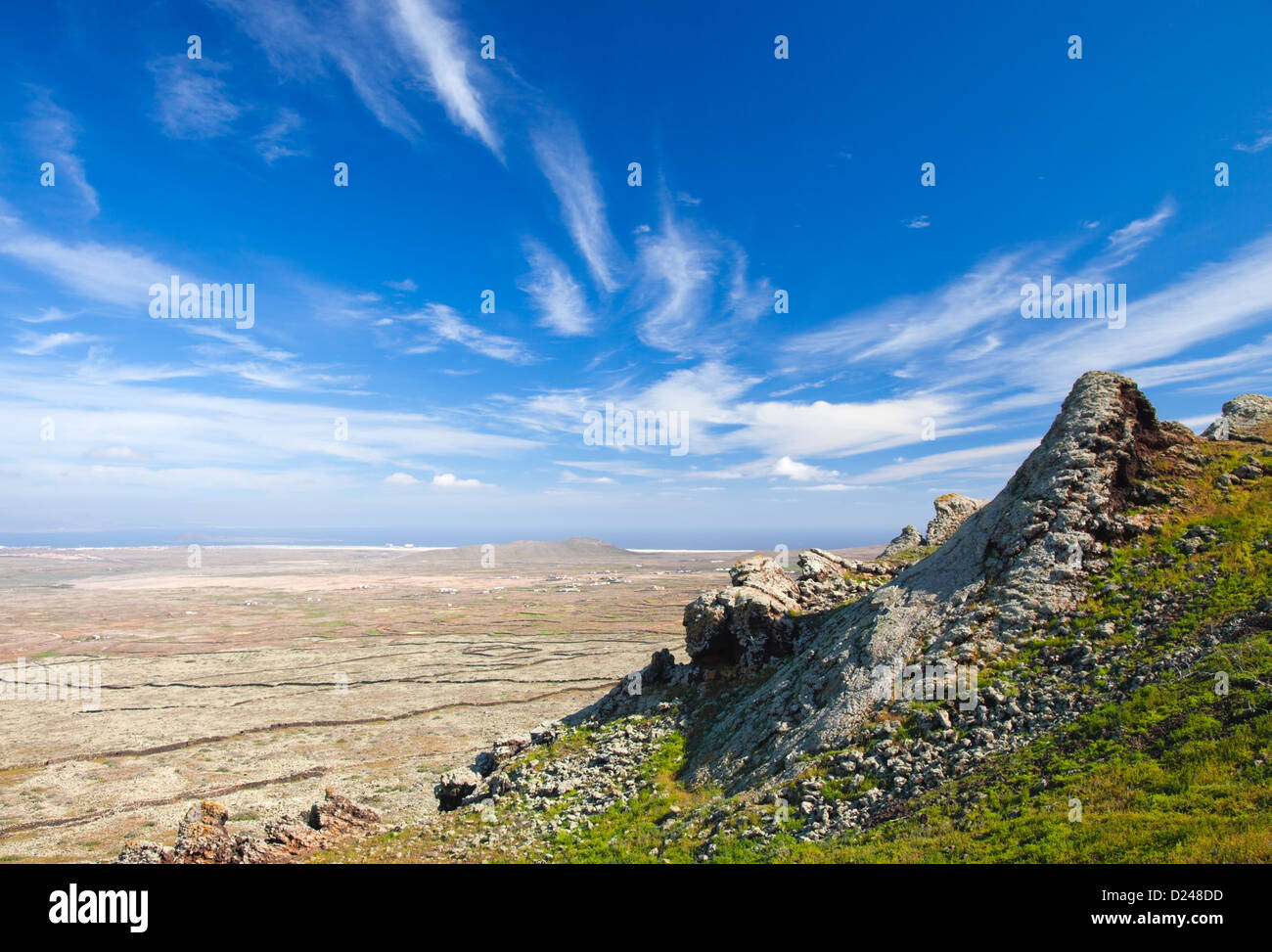 inland northern Fuerteventura, rock formations in Malpais de la Arena ...