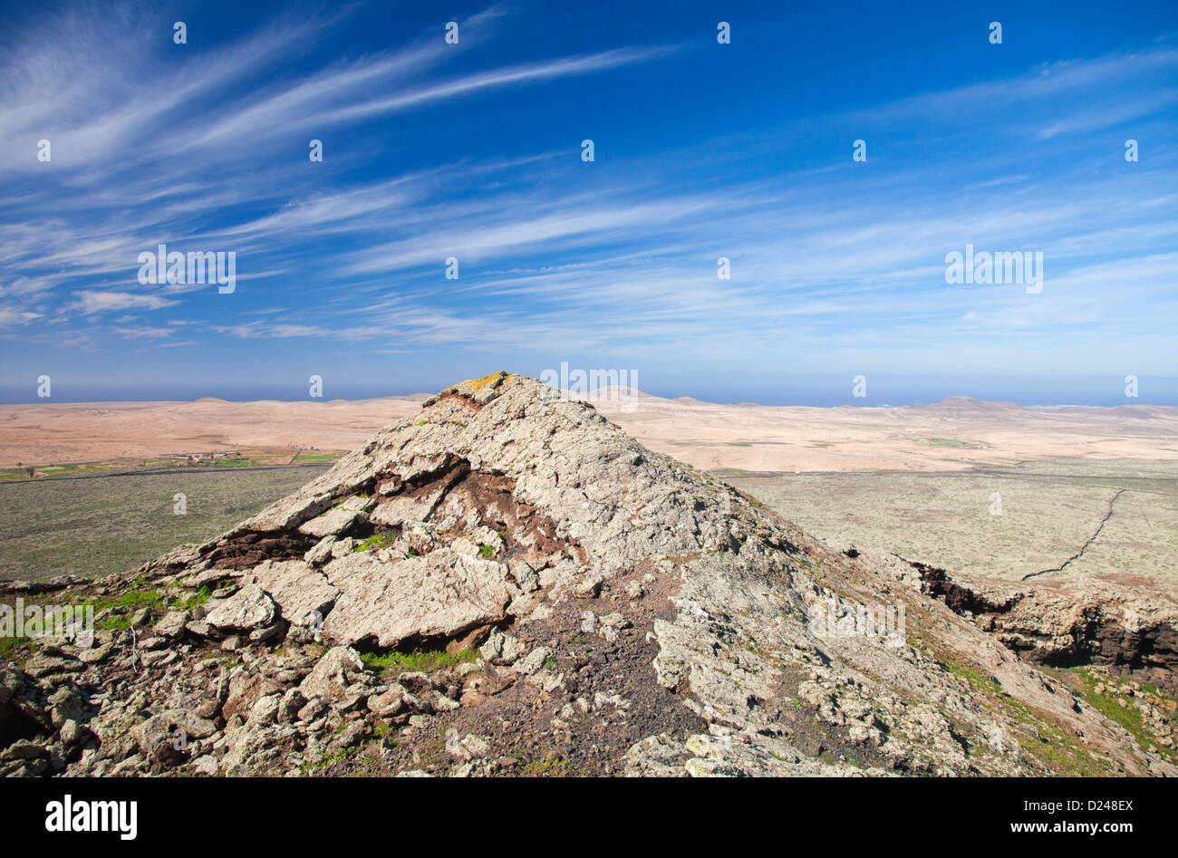 inland northern Fuerteventura, rock formations in Malpais de la Arena ...