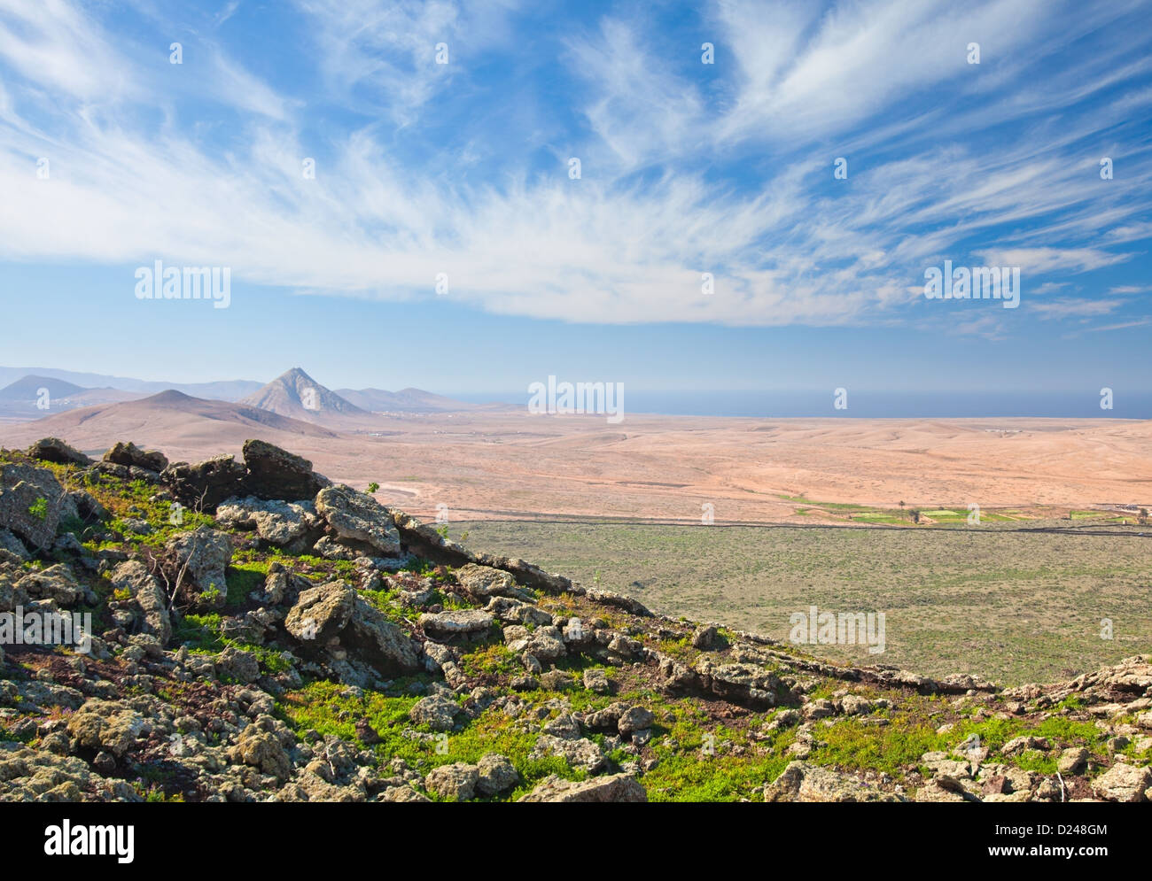 inland northern Fuerteventura, rock formations in Malpais de la Arena ...