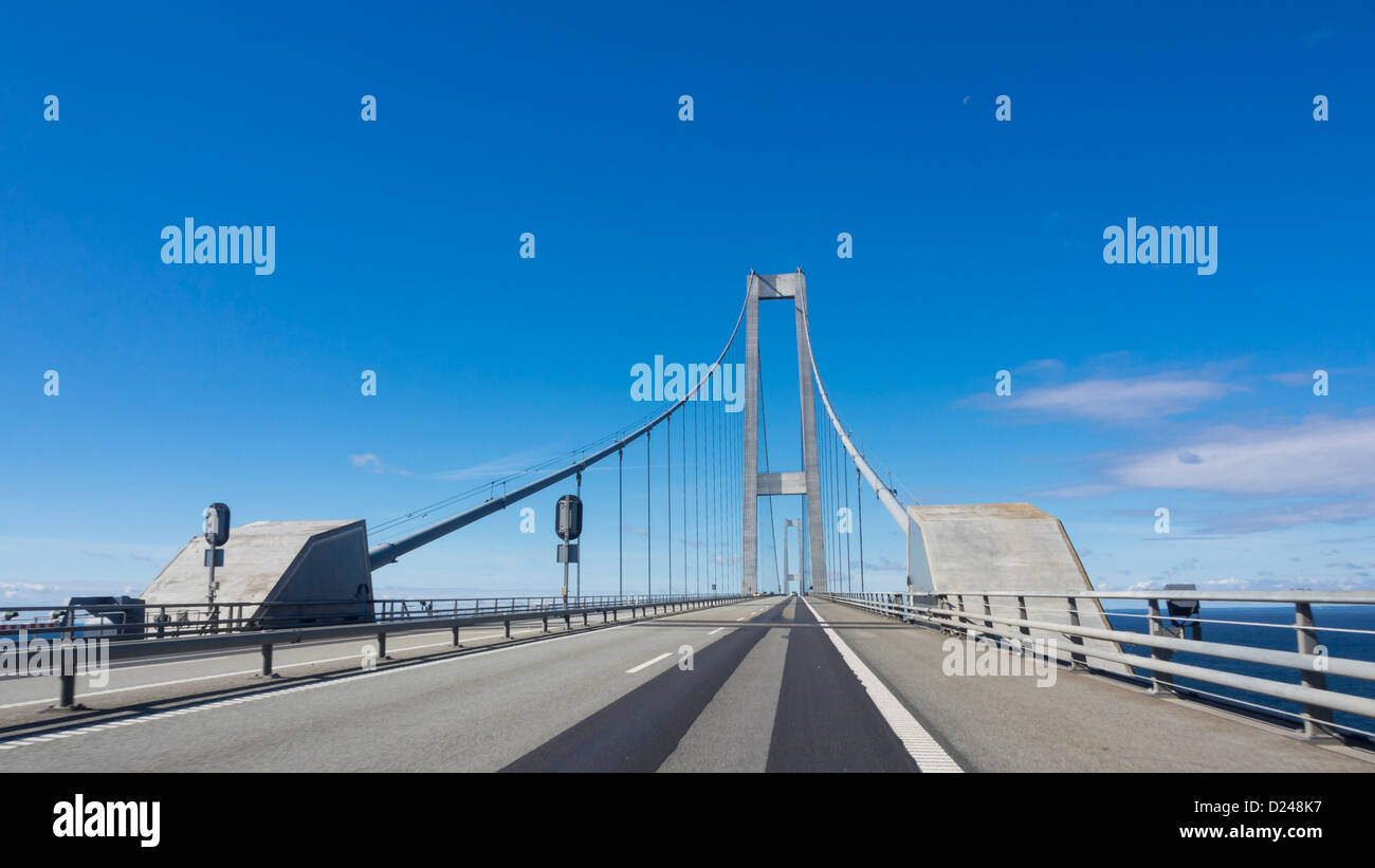 Denmark, View of Great Belt Bridge Stock Photo - Alamy
