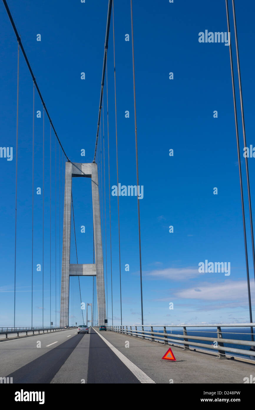 Denmark, View of Great Belt Bridge Stock Photo - Alamy