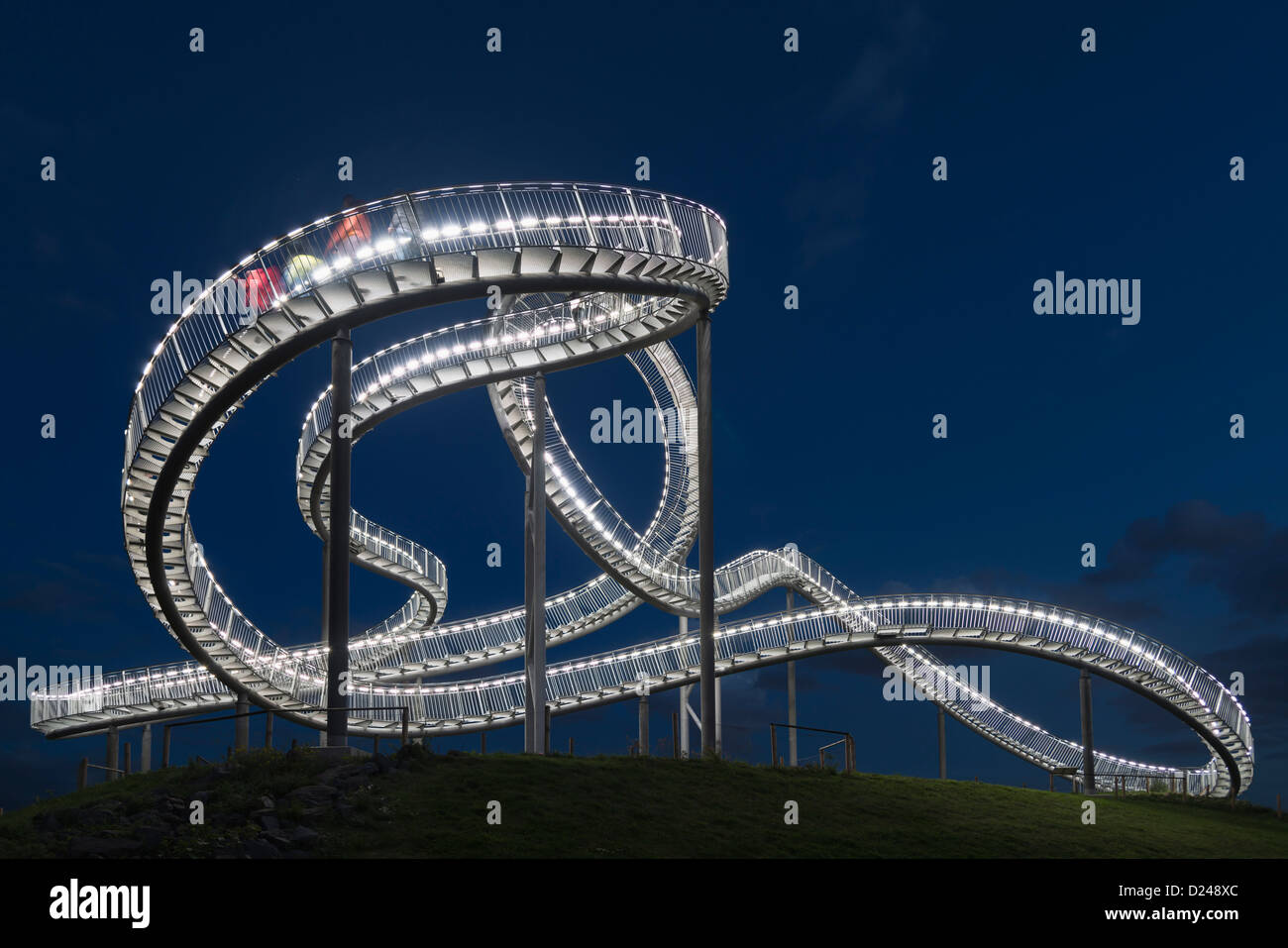 Germany, Duisburg, View of Tiger and Turtle art installation at ...