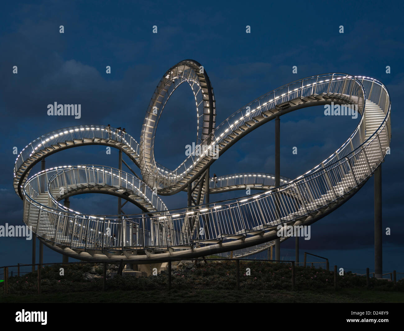 Germany, Duisburg, View of Tiger and Turtle art installation at ...
