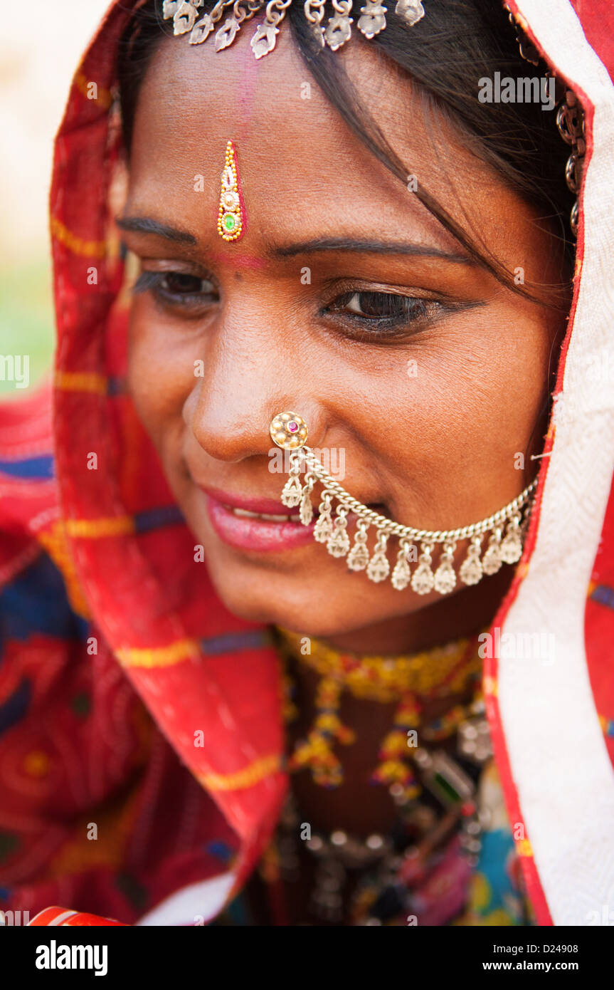 Rural indian village bride hi-res stock photography and images - Alamy