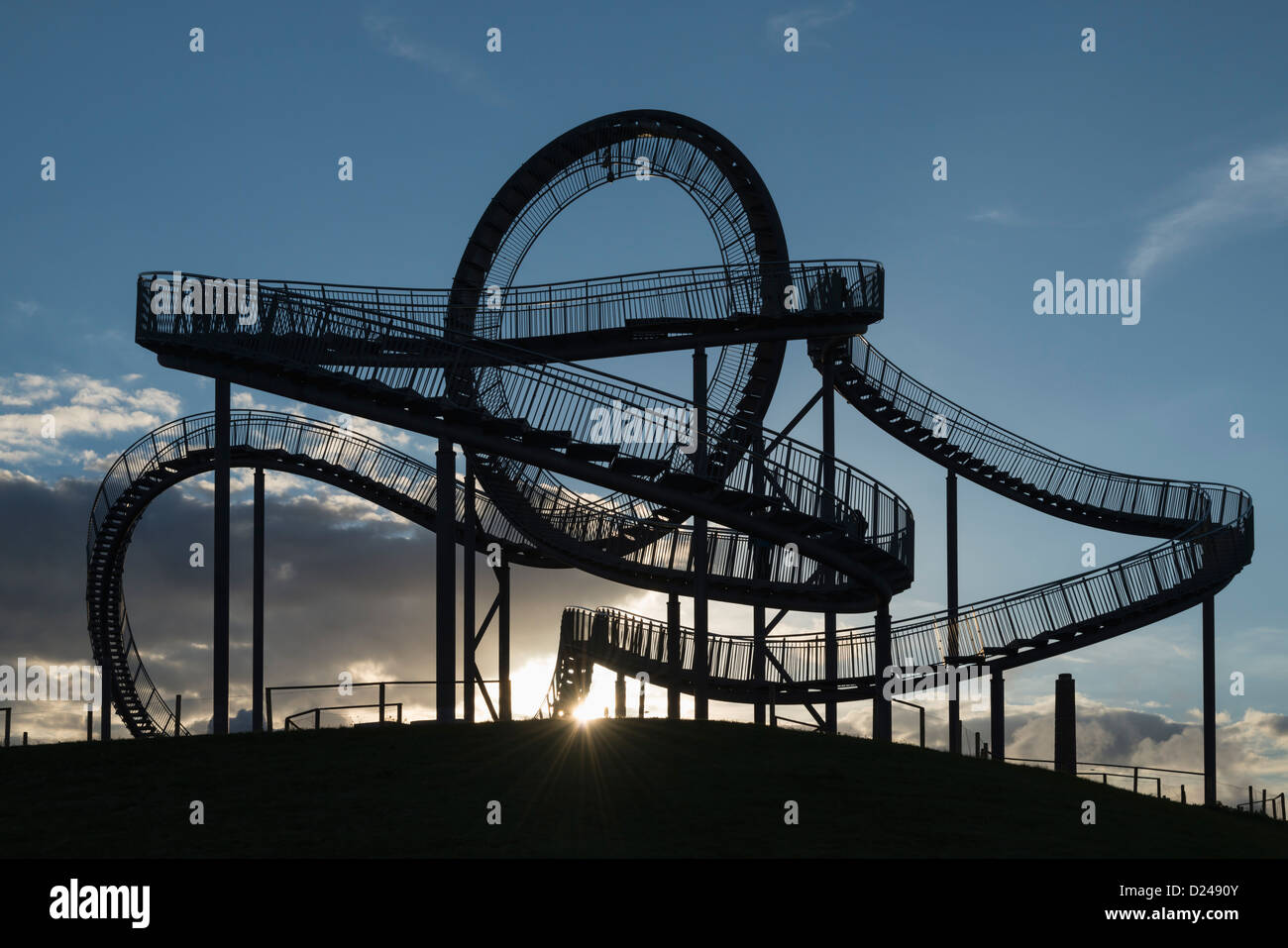 Germany, Duisburg, View of Tiger and Turtle art installation at ...