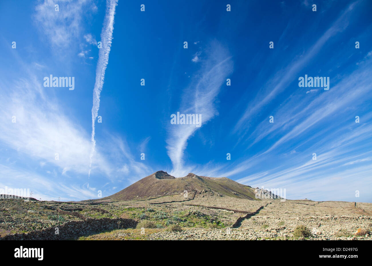 inland northern Fuerteventura, Malpais de la Arena Stock Photo - Alamy