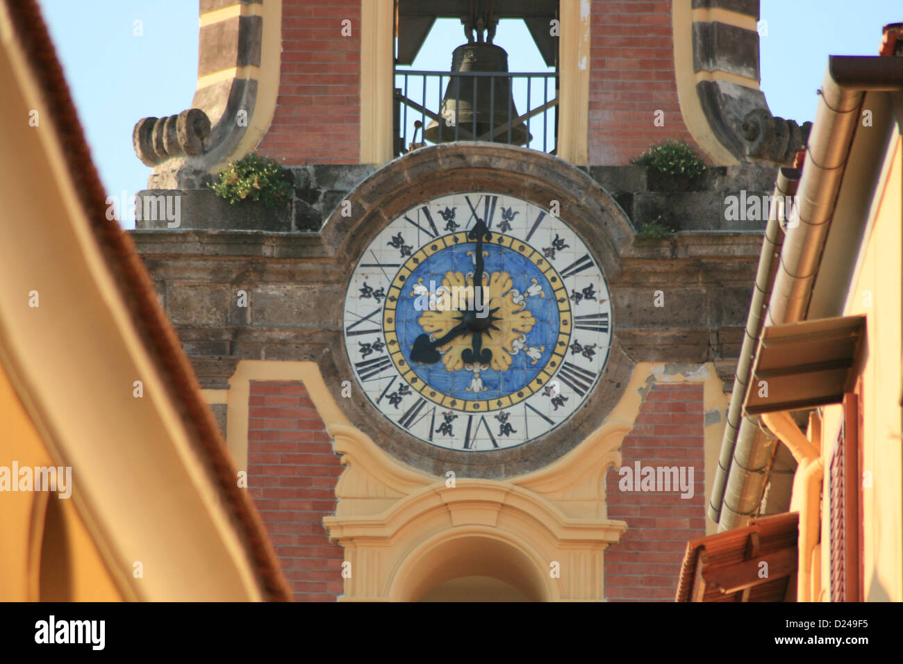 Italian clock tower Stock Photo - Alamy