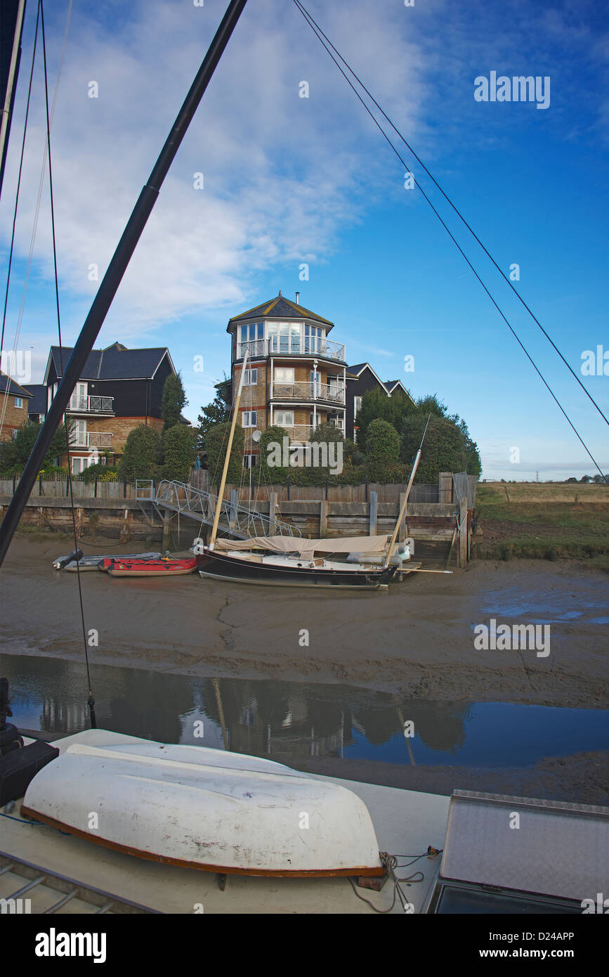 Faversham Kent River Harbour Harbor UK Stock Photo - Alamy