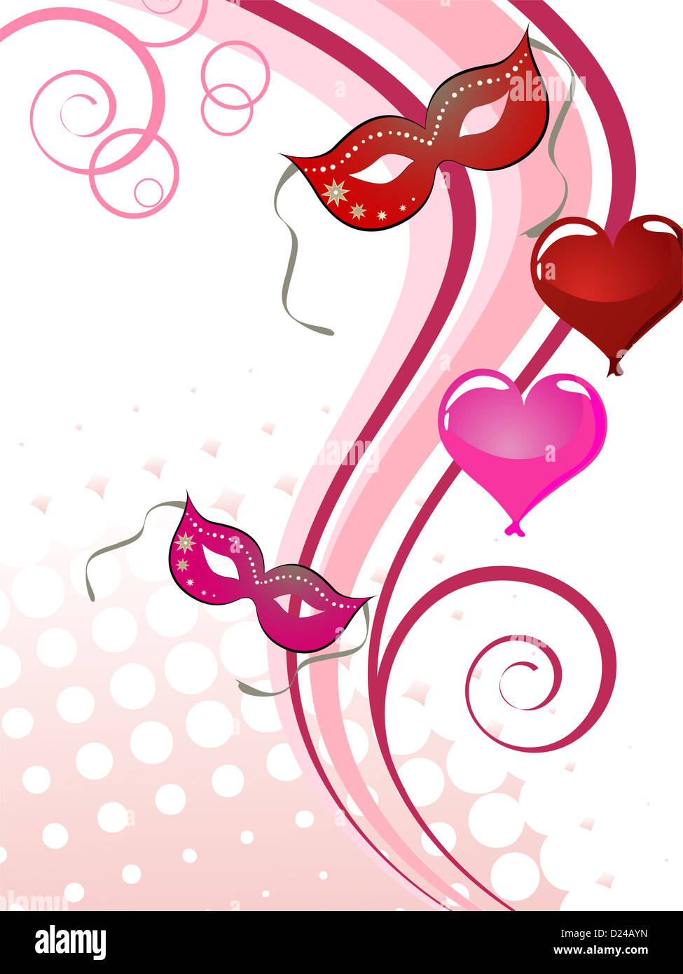 Heart and mask Stock Photo - Alamy