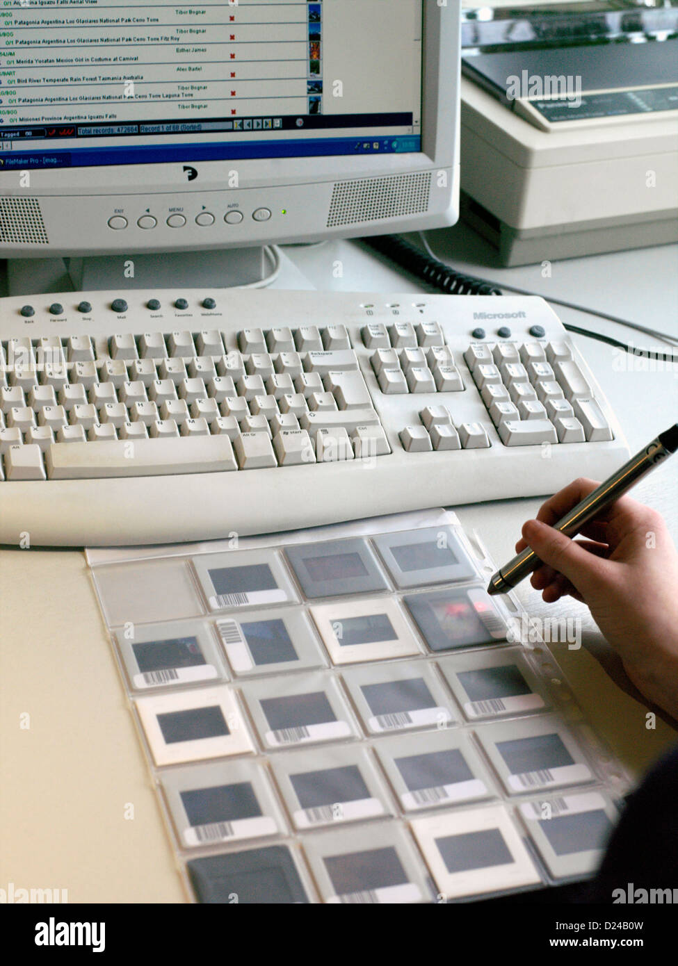 Barcode Reader in Use Stock Photo - Alamy