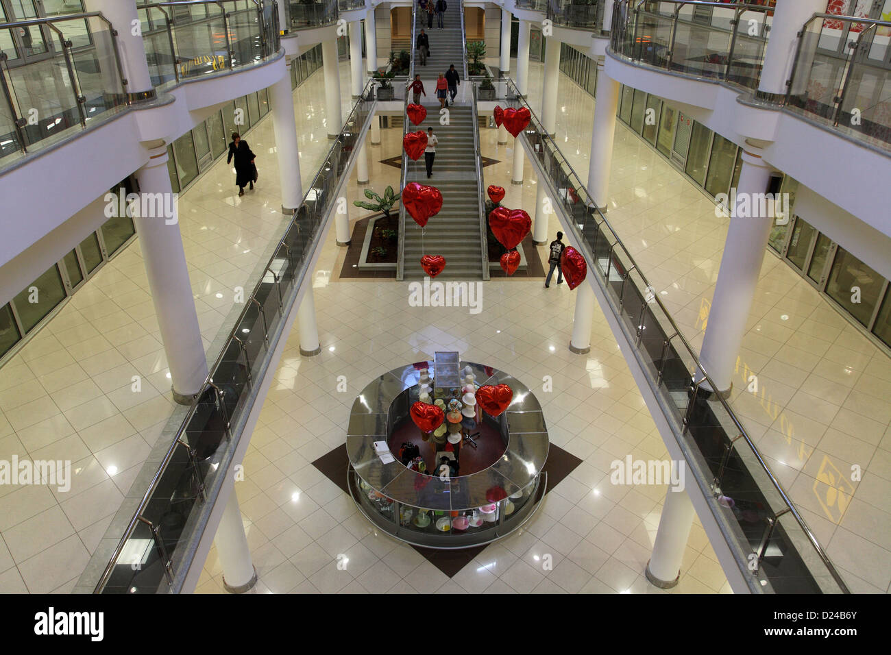 Minsk, Belarus, gear and floors of the mall Stolitsa Stock Photo - Alamy
