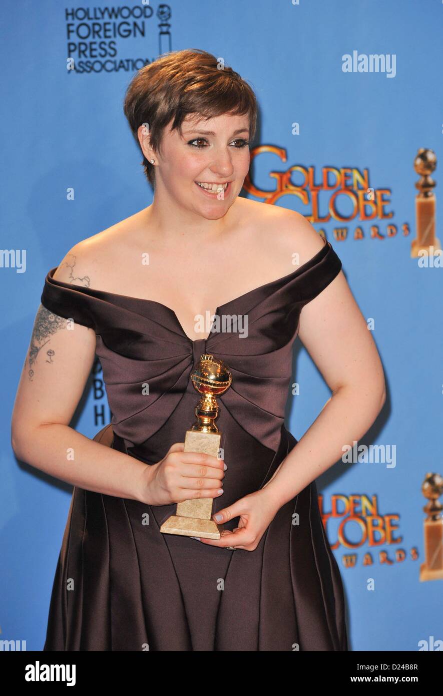 Beverly Hills, California, USA. 13th January 2013. Lena Dunham in the ...