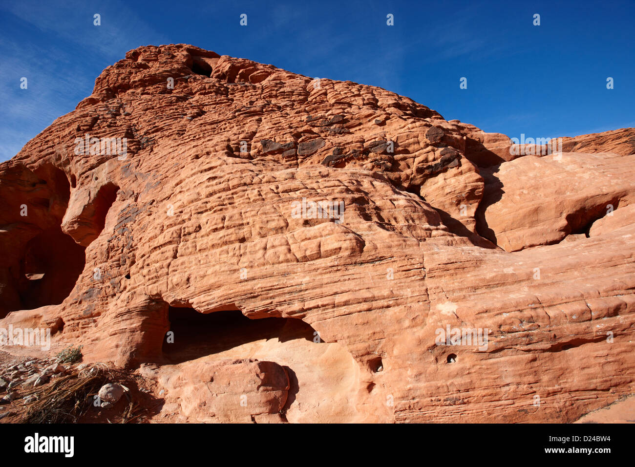 Rock formations in the valley of fire state park hi-res stock ...