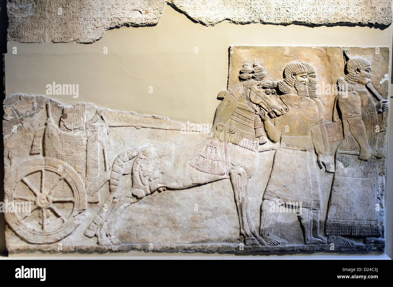 Chariots Assyrian, about 728 BC from Nimrud, Central Palace This wall ...