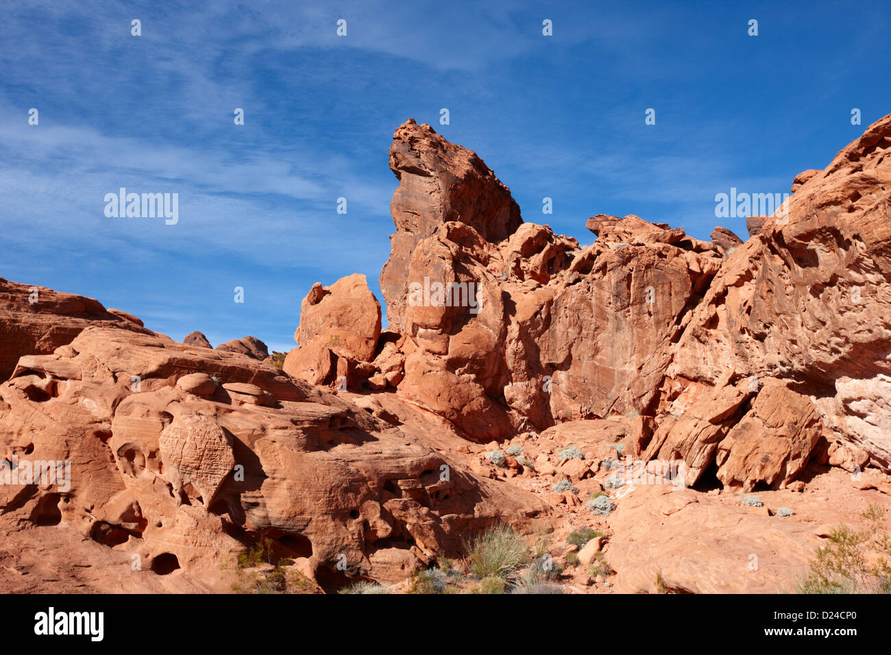 sandstone rock formations at valley of fire state park nevada usa Stock ...