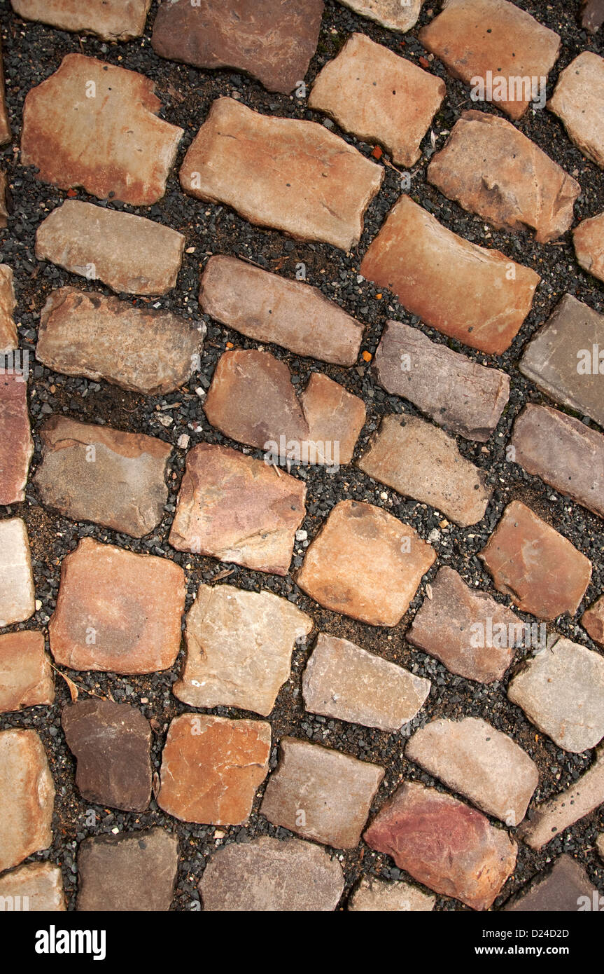 Cobble stone road pattern from Prague Stock Photo - Alamy