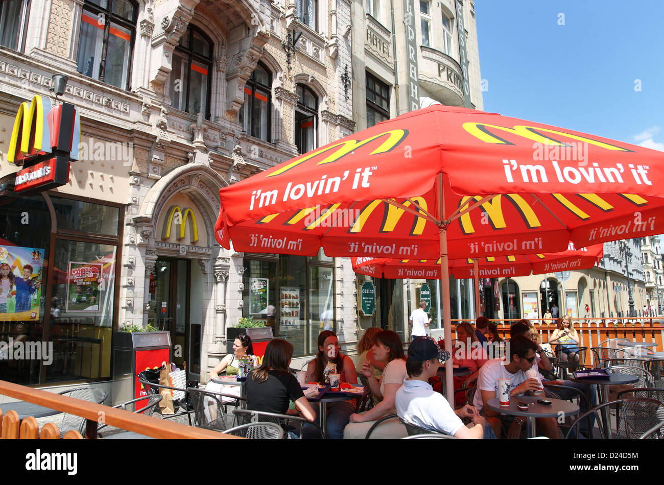 Mcdonalds restaurant terrace in hi-res stock photography and images - Alamy
