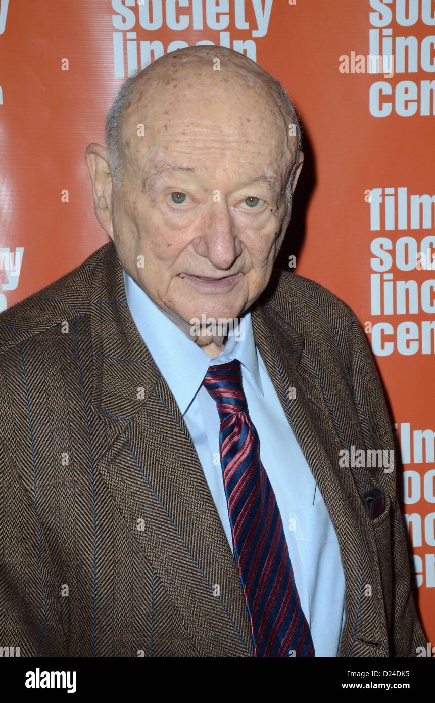 New York, USA. 13th January 2013. Ed Koch at arrivals for KOCH ...