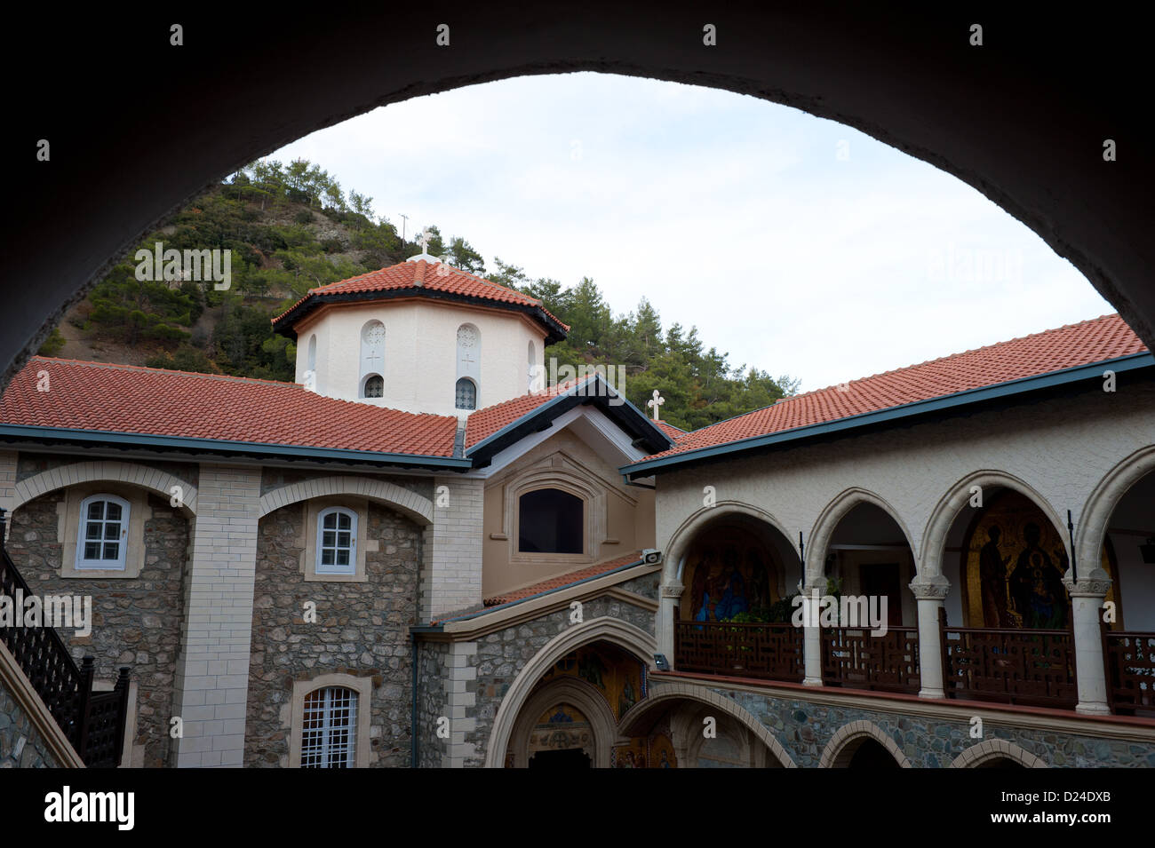 The Holy, Royal and Stavropegic Monastery of Kykkos, Cyprus Stock Photo ...